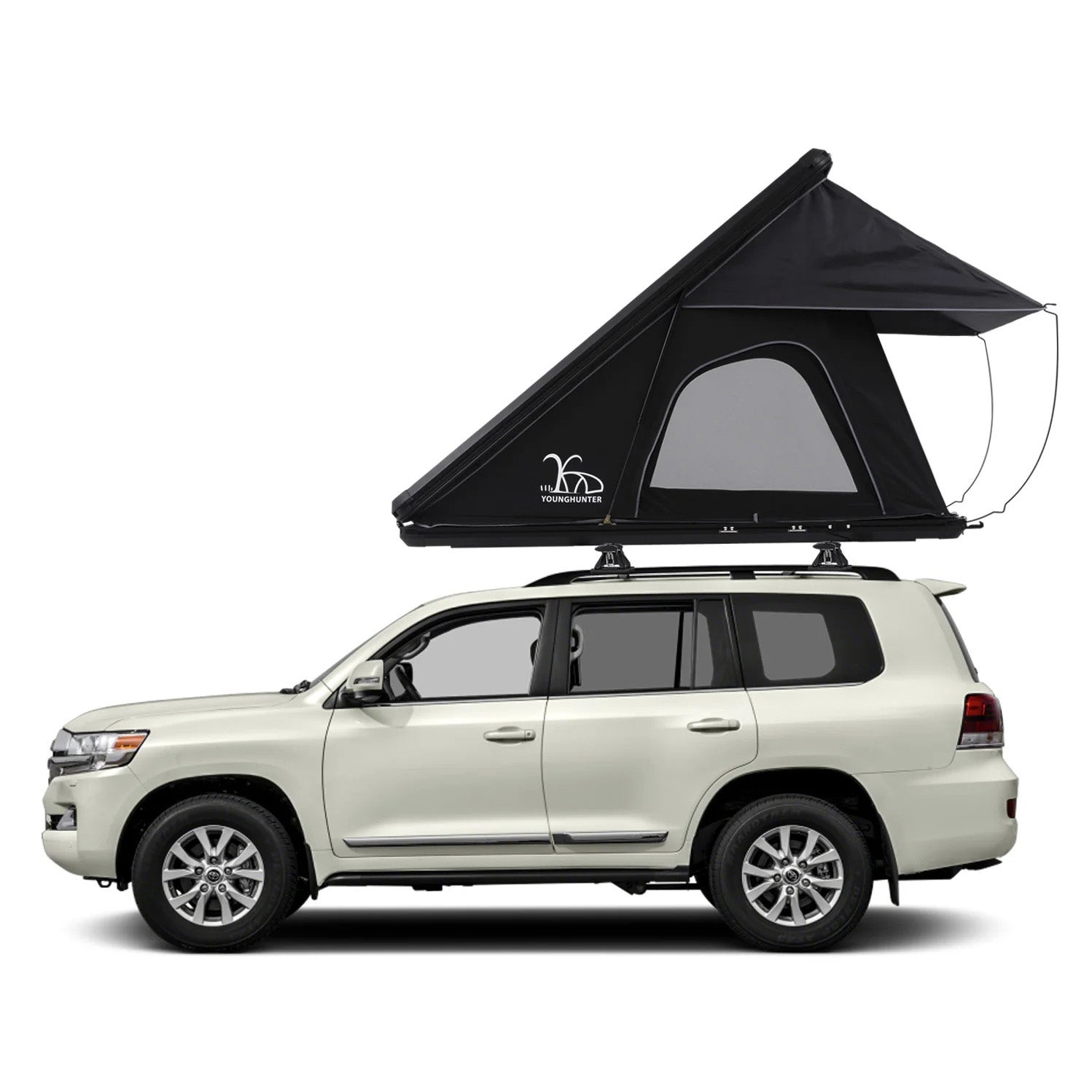 Aluminium Triangle Hard Shell Rooftop Tent with Extra Large Rainfly ...