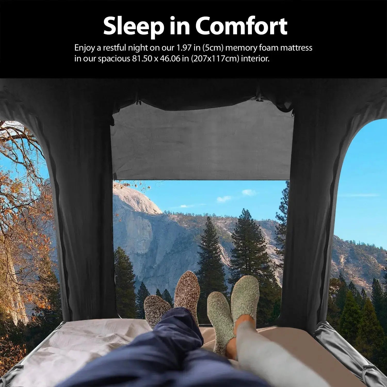 RTT Triangular Aluminum Hard Shell Car Camping SUV Rooftop Tent ...