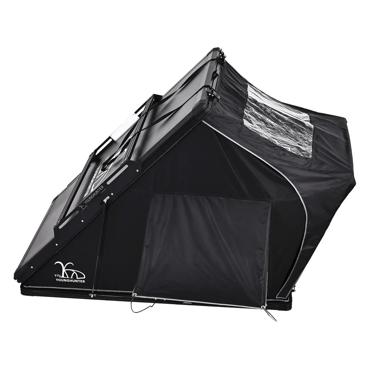 Upgraded Camping SUV Triangle Aluminum Hard Shell Roof Top Tent with ...