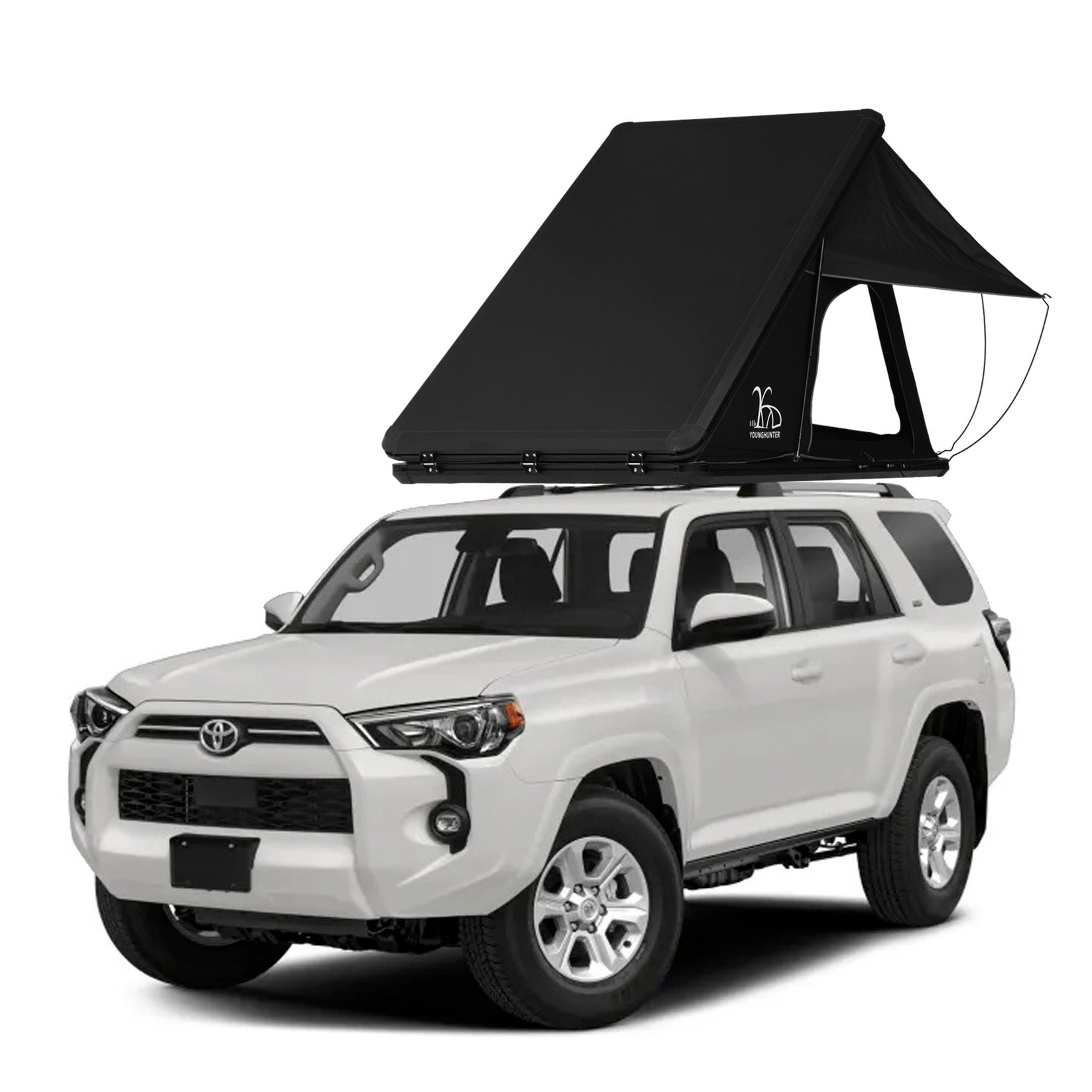 RTT Triangular Aluminum Hard Shell Car Camping SUV Rooftop Tent ...